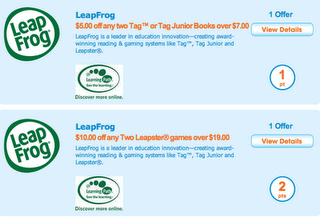 Leapfrog Coupons - $5 off 2 Tag or Tag Jr Books & $10 off 2 Leapster ...