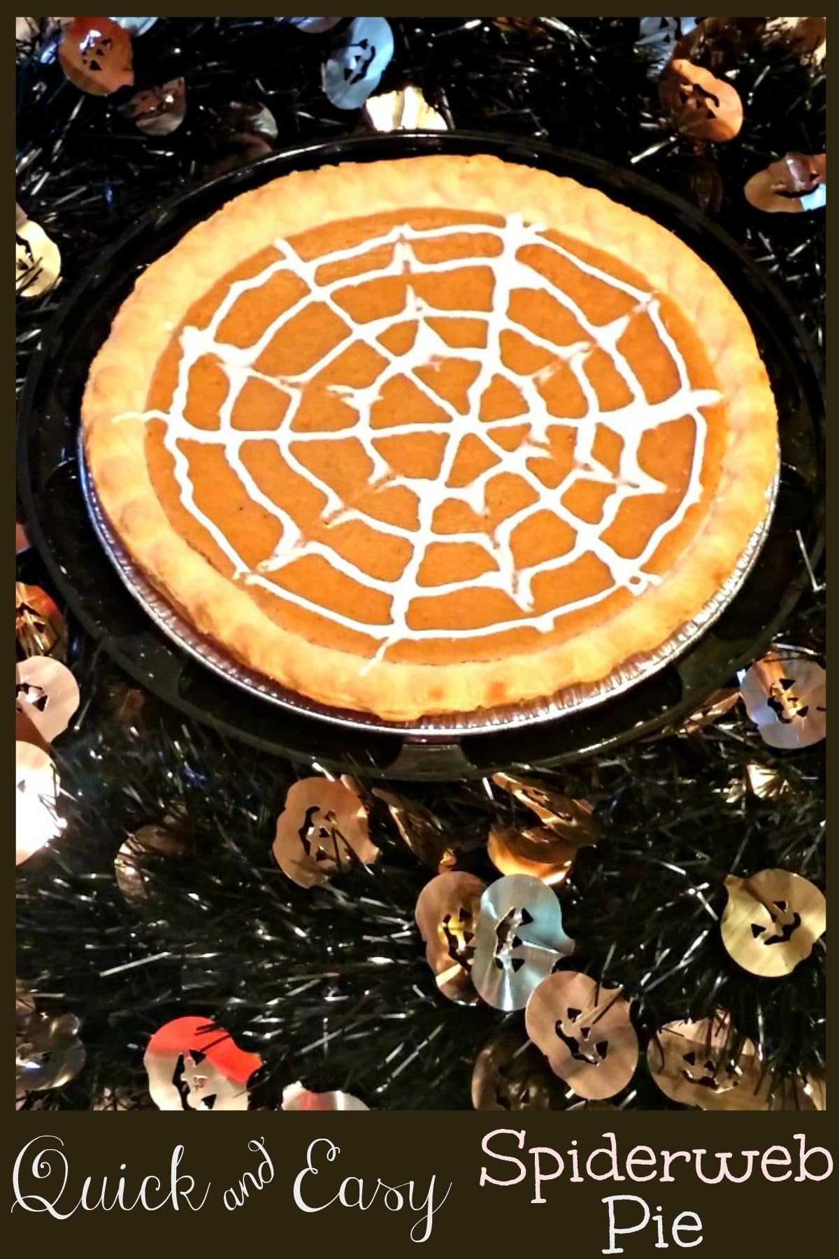 Quick & Easy Spider Web Pie! (Use a Pre-made Pie) - Thrifty NW Mom
