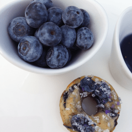 Mini Blueberry Donut Recipe (Baked not Fried)! - Thrifty NW Mom