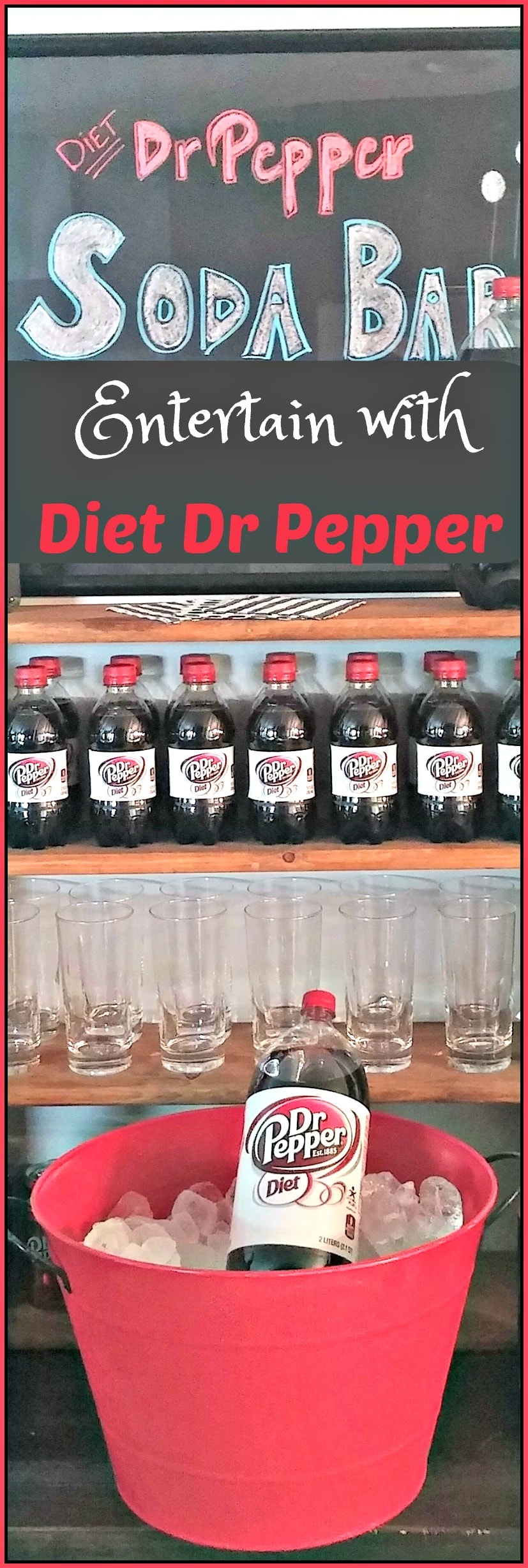 Soda Bar for Summer Refreshments with Diet Dr Pepper - Thrifty NW Mom