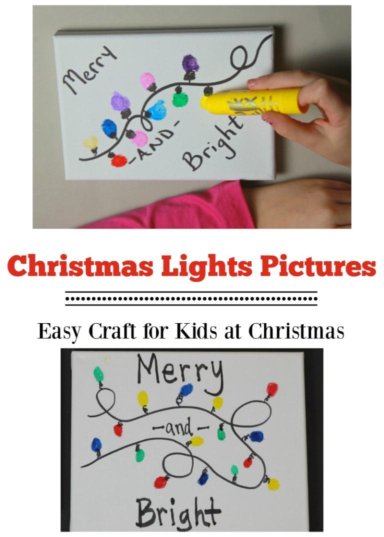 Christmas Lights Craft for Kids - Mess-Free Paint Option too! - Thrifty ...