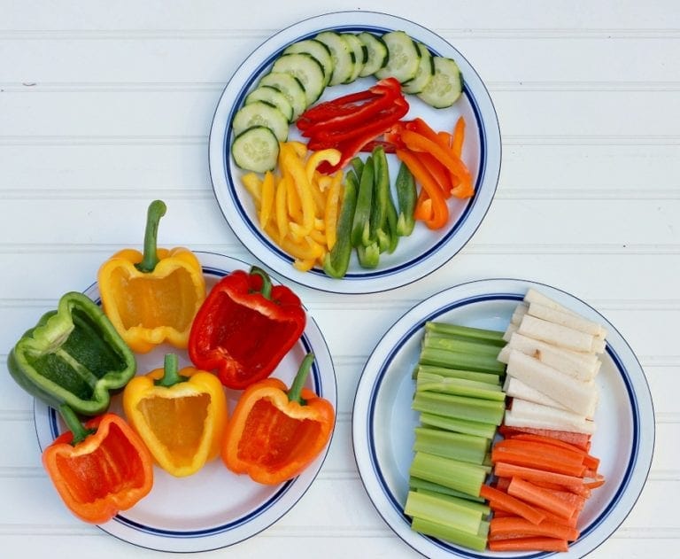 Veggie Train - A Kid-Friendly Appetizer for Parties - Thrifty NW Mom