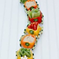 Veggie Train - A Kid-Friendly Appetizer for Parties - Thrifty NW Mom