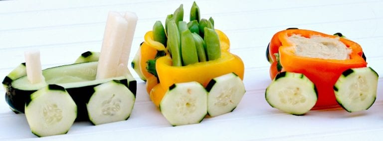 Veggie Train - A Kid-Friendly Appetizer for Parties - Thrifty NW Mom
