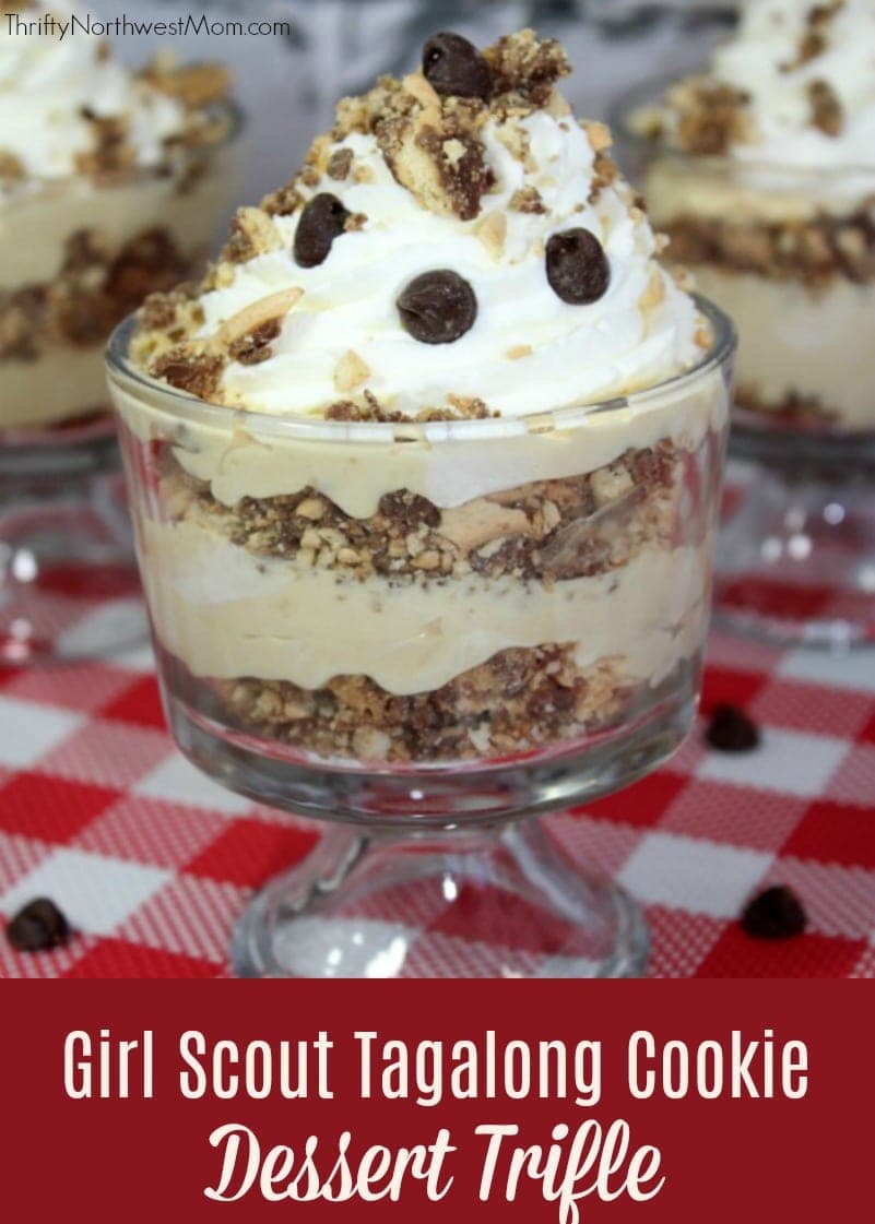 Girl Scout Cookie Tagalong Dessert Trifle - Thrifty NW Mom