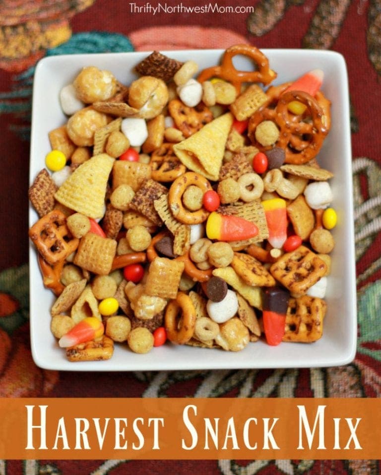 Harvest Snack Mix Fun Fall Party Snack Thrifty NW Mom harvest-snack-mix-fun-fall-party-snack-thrifty-nw-mom