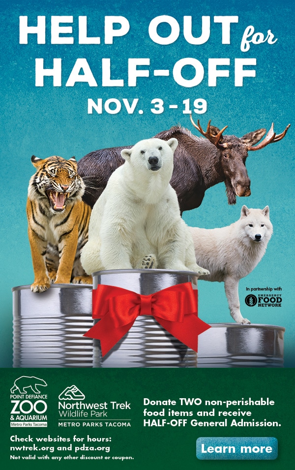 Northwest Trek Discount - Half Price Admission with Canned Food ...