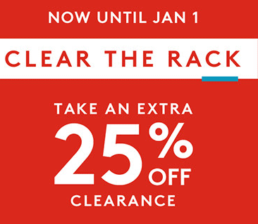 Nordstrom Rack Clear the Rack Sale - with extra 25% off Clearance ...