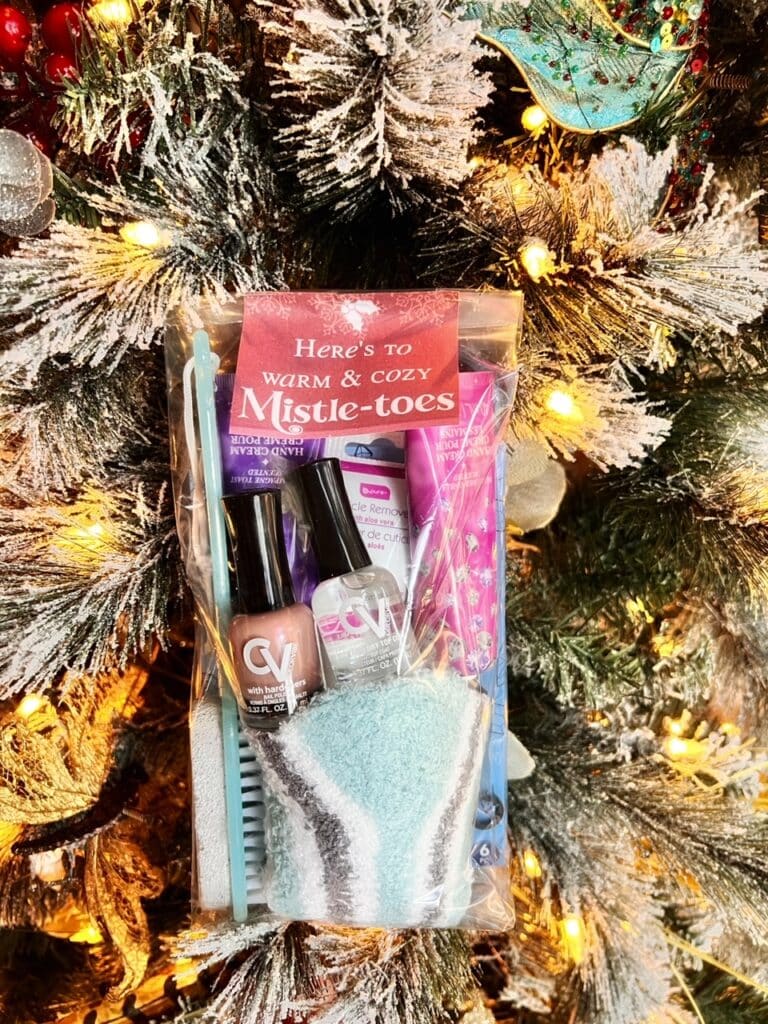 DIY Pedicure Kit + FREE "Mistle-Toes" Printable Tag - Easy & Frugal ...
