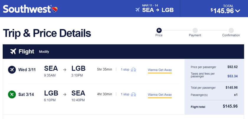 Southwest Airlines Sale - Flights starting at $49!