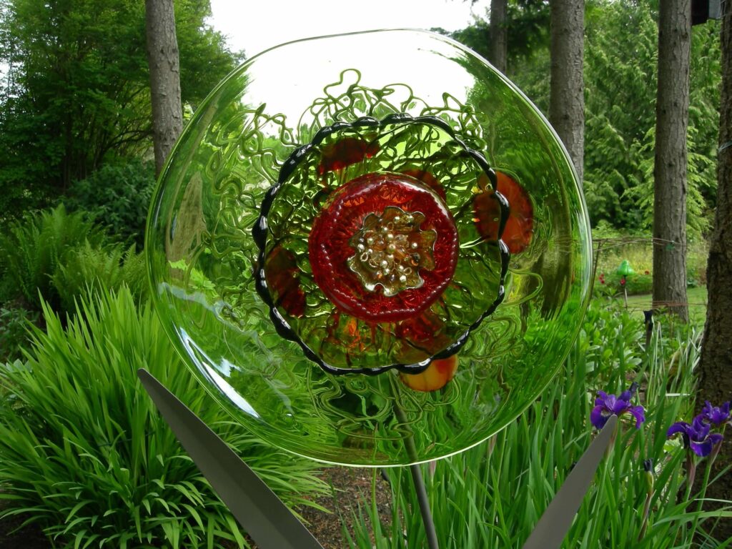 Glass Plate Flowers - Upcycling Dishes to Make Glass Garden Art ...