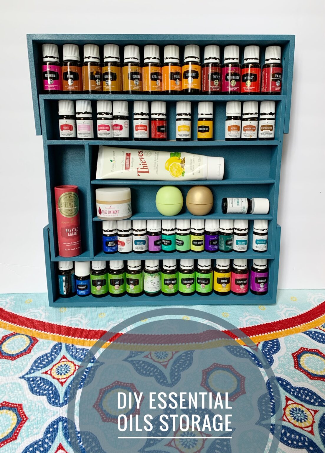 Essential Oils Storage Box Made From Utensil Drawer Organizer - Thrifty ...