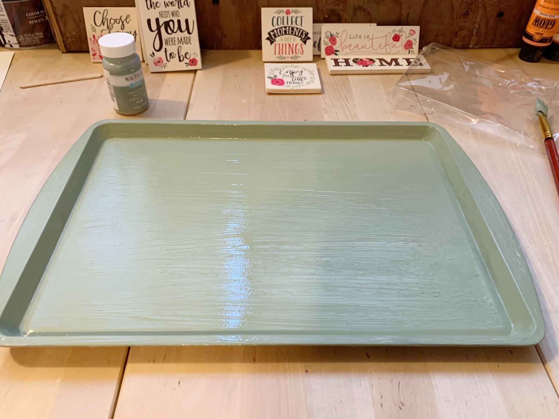 DIY Magnet Board Made From Dollar Store Cookie Sheet! - Thrifty NW Mom