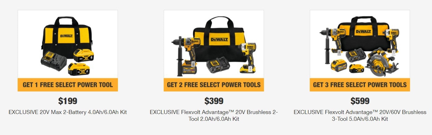 Home Depot Tool Sale - Up To 40% off + Free Tool Offers with Sets ...
