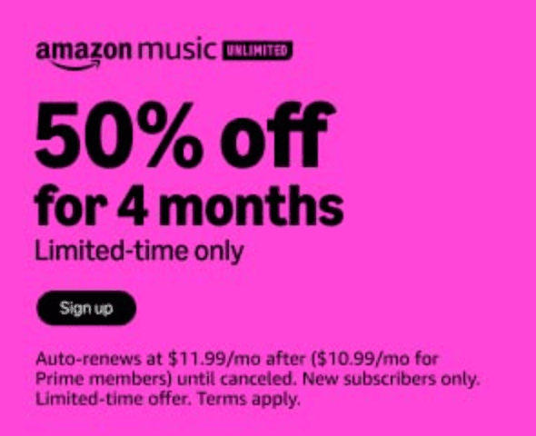 Amazon Music Free Trial & More Amazon Music Unlimited Offers! - Thrifty ...