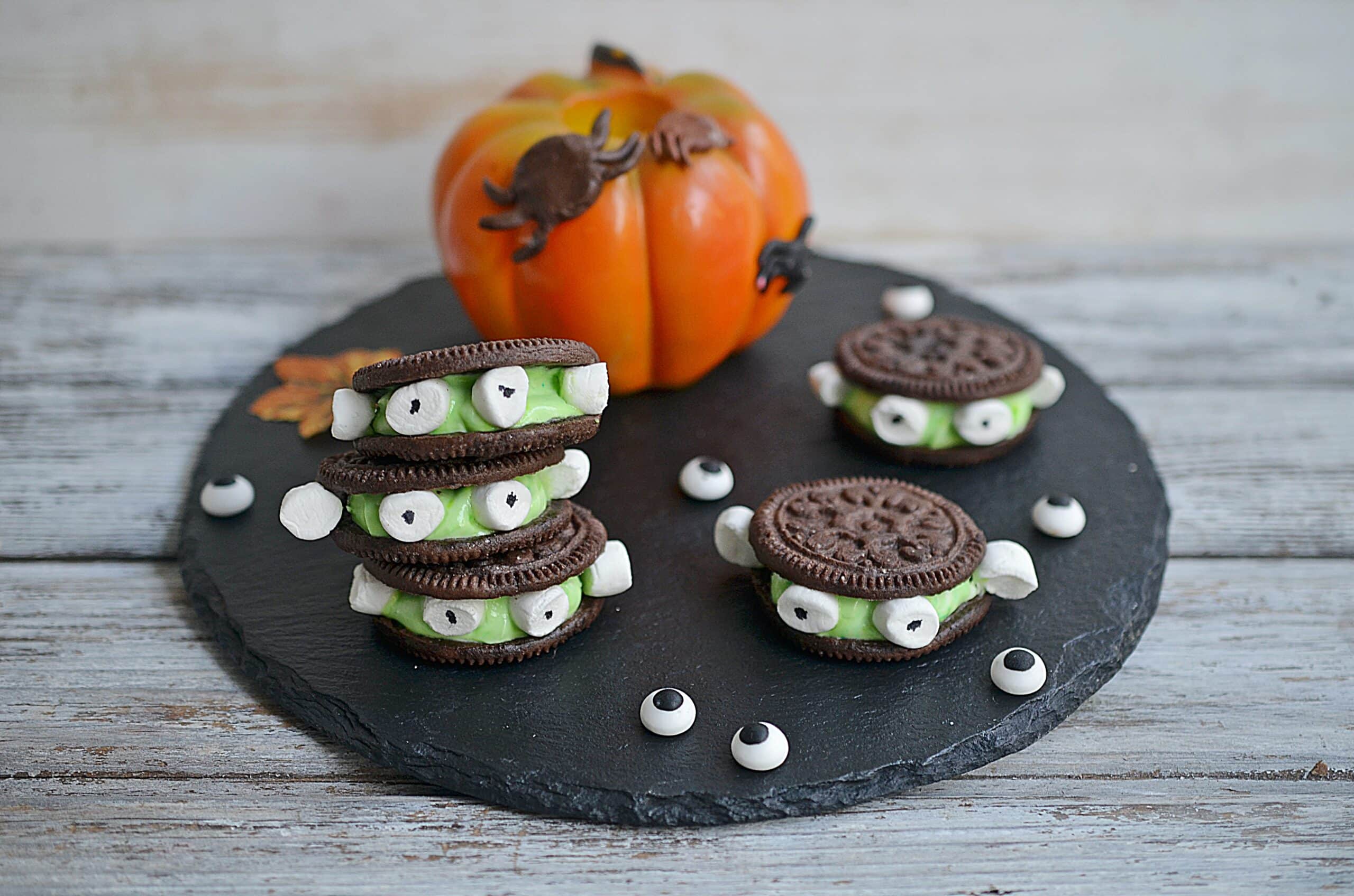 Frankenstein Cookies for Halloween - Simple No Bake Halloween Treat ...